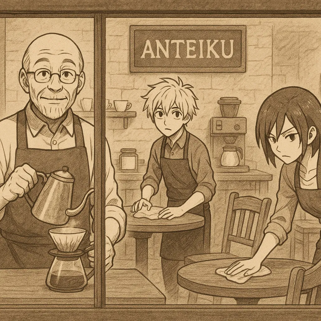 Anteiku Staff [RPG Beta] – Kaneki, Touka & Yoshimura