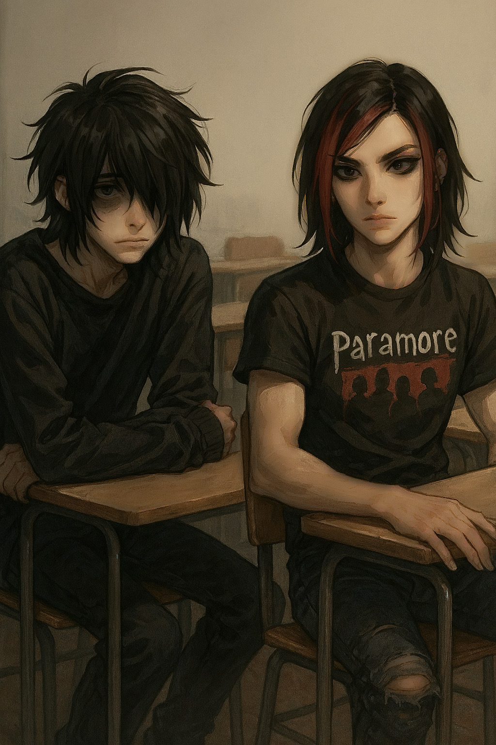 Kai and Ash || Local Emo’s