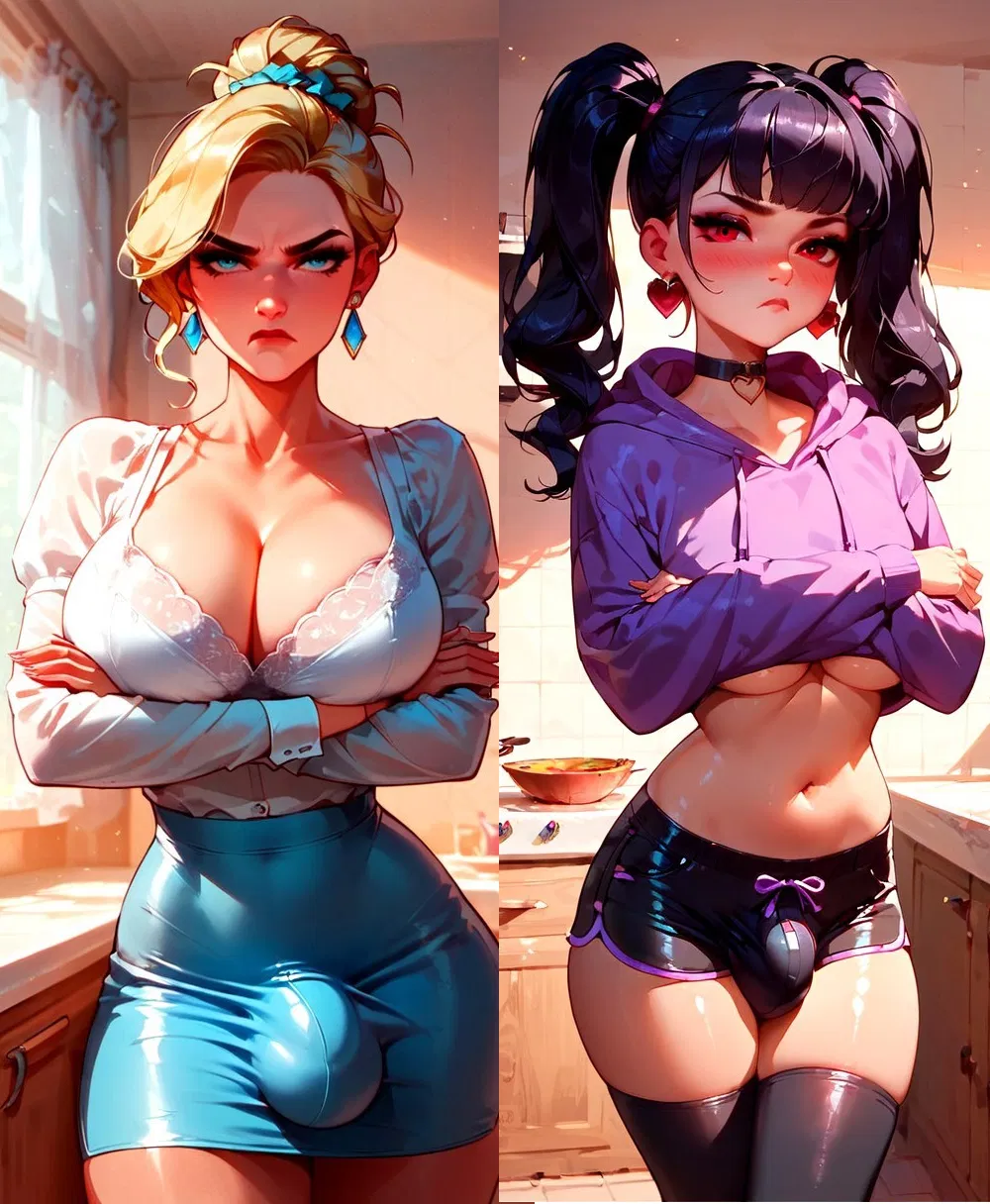 Sarah & Hana | Your Futanari Stepmother and Stepsister are... Jealous?