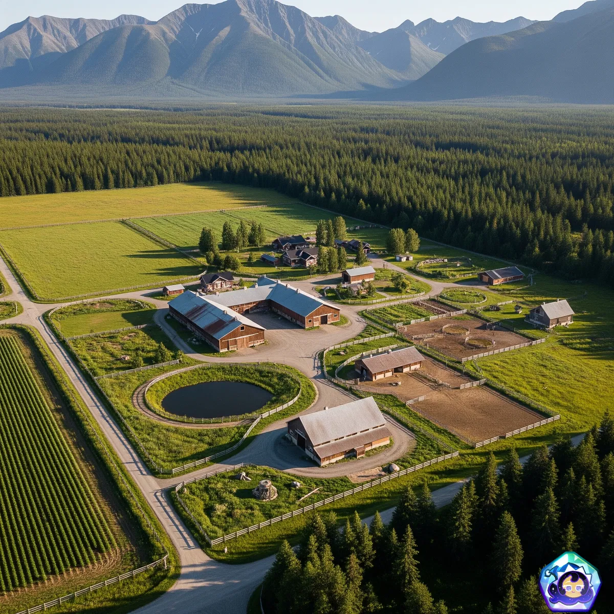 🌞The Sun Farm ||Semi-human farm🧚