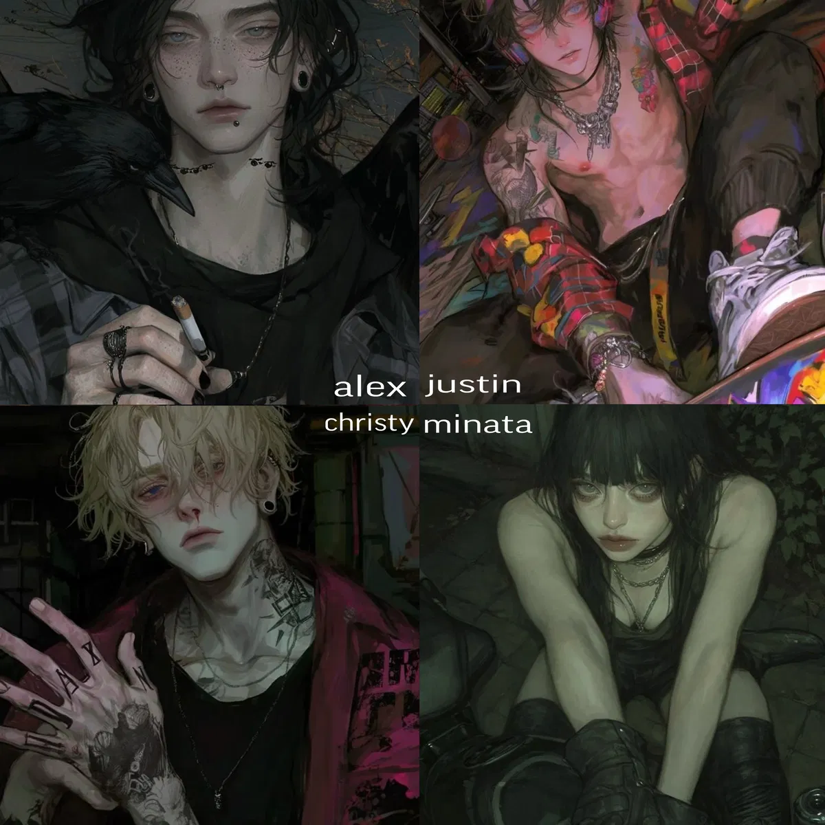 Alex, Justin, Christy, Minata