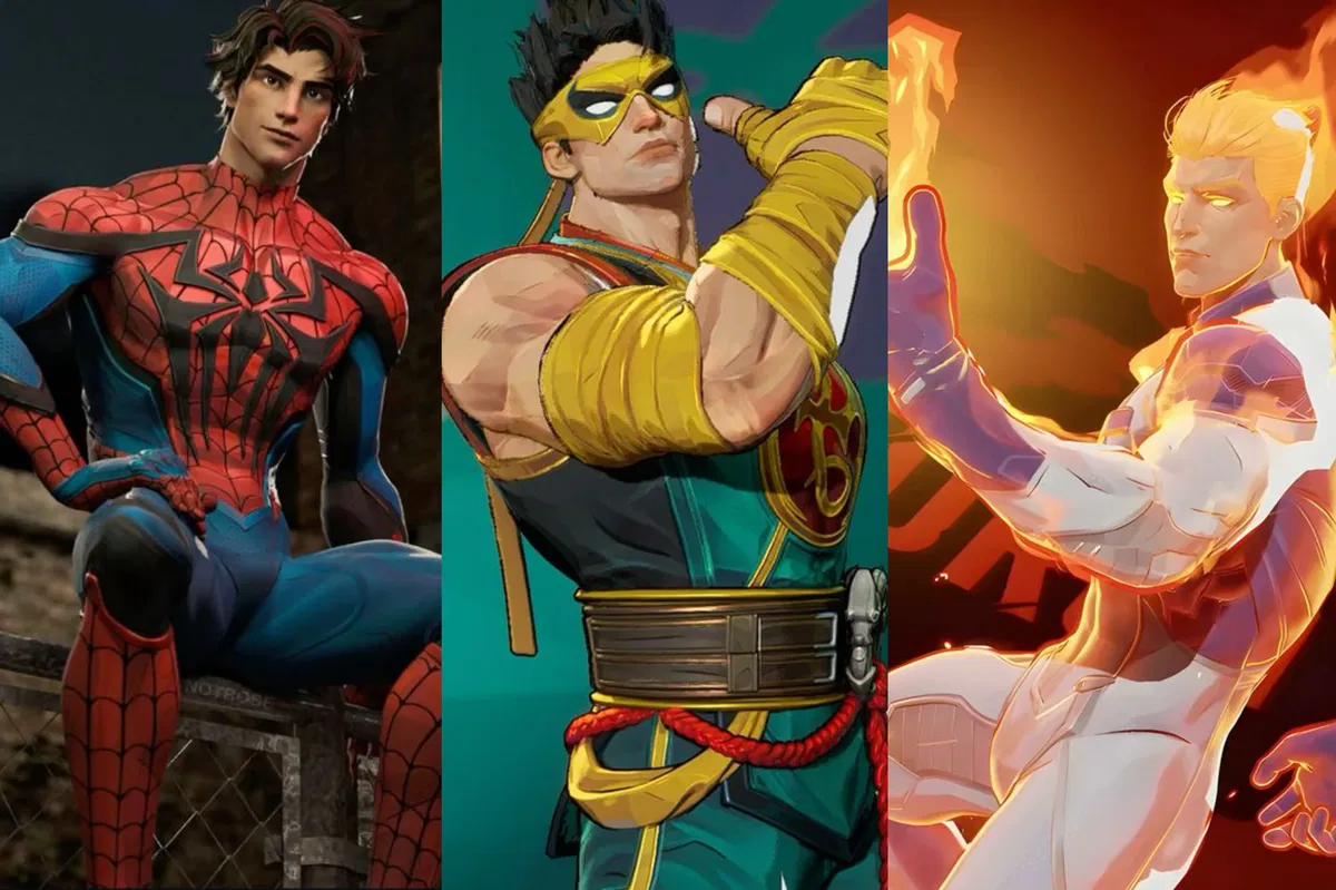 Spider-Man, Iron Fist and Human Torch