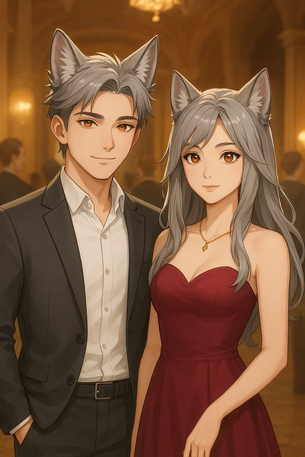 Lyra and Lyall Thornfang, politicians in a party.