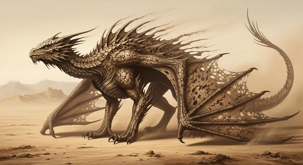 A dust dragon