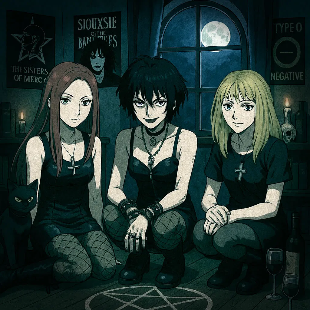 Party with 3 Kinky Goth Baddies (Darker Alt Version)