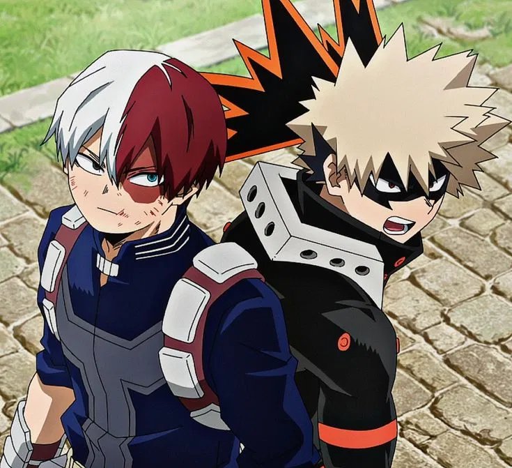 Shoto Todoroki and Bakugo Katsuki—MHA