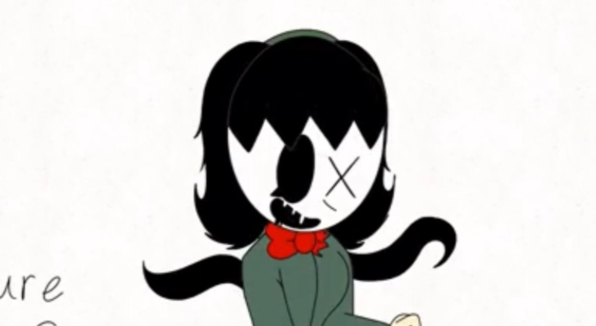 F Cartoon Smile Girl