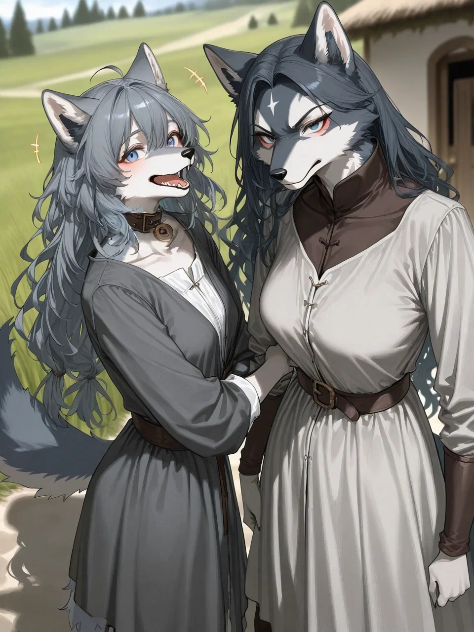 Ulva and Valla - Separated Wolf-Kin