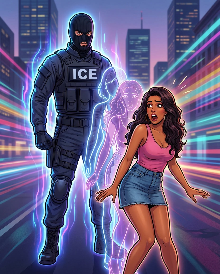 ICE Abent Becomes illegal Latina — Ron Wesson
