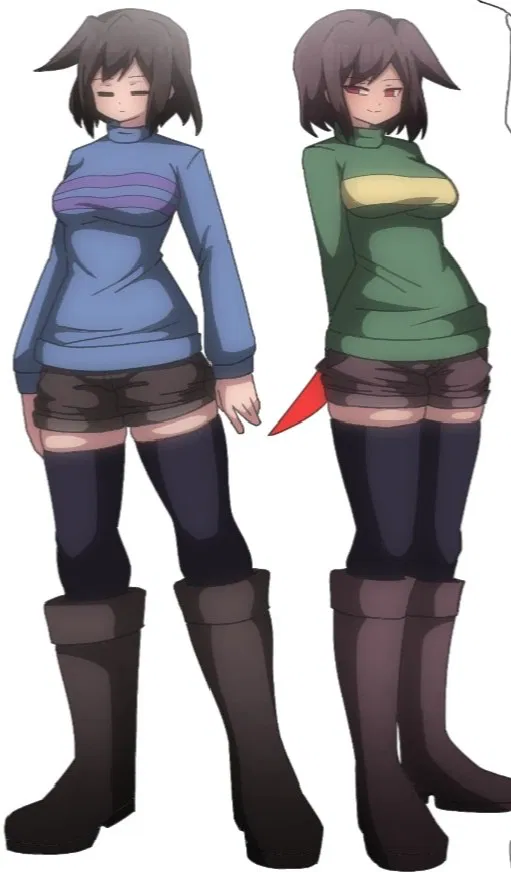Bottomless Frisk and Chara