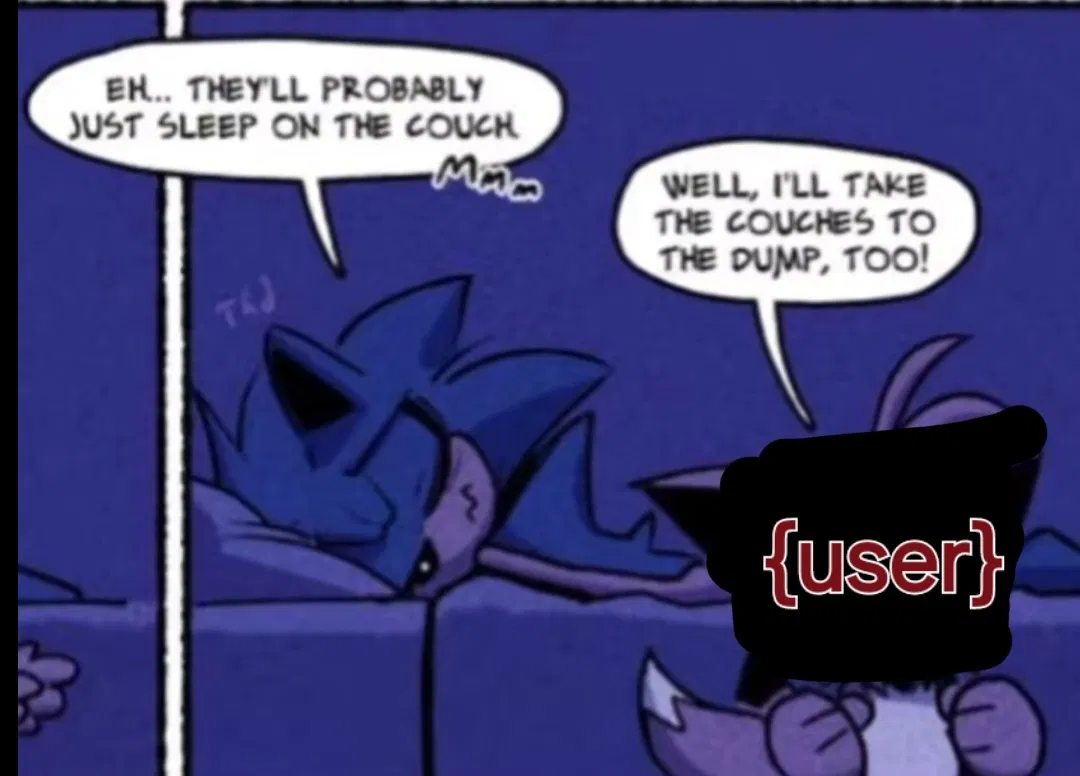 Sonic meeting his new "little buddy"!