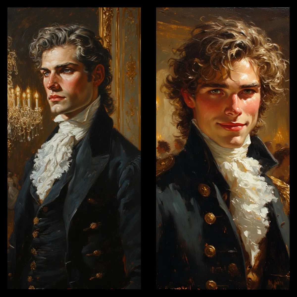 Lord Aldric Godwyn and Captain Lucien Vale