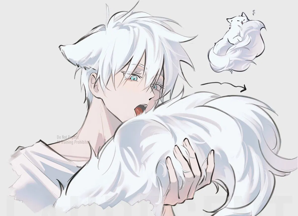 Satoru Gojo | Semihuman Cat