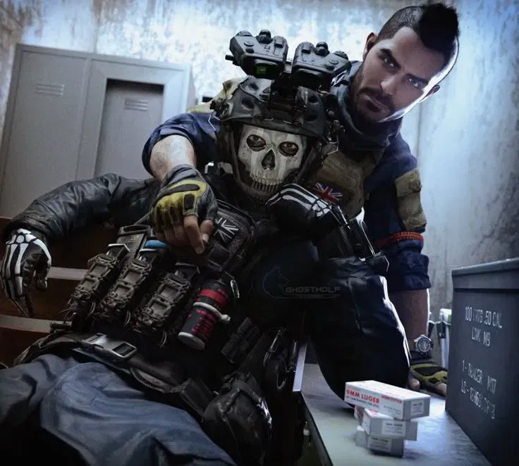 Simon "Ghost" Riley & John "Soap" MacTavish | Kinktober Day 6 | Spitroast