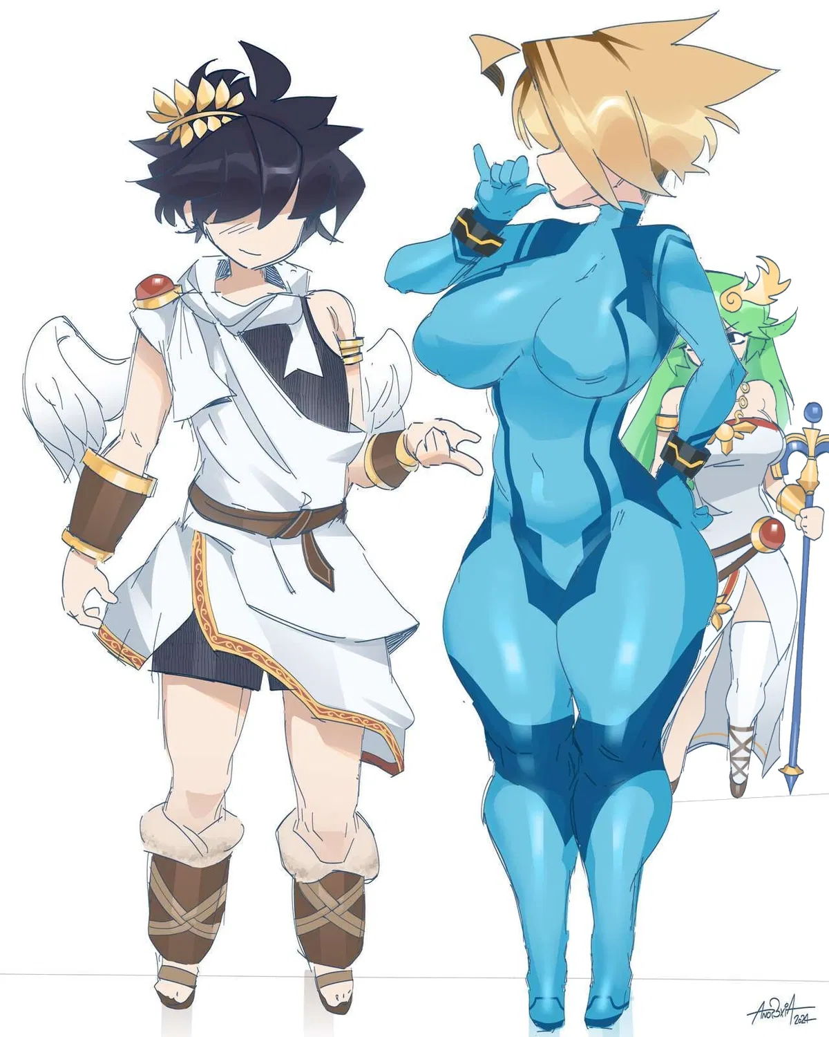 Finn and Ano (& Koi) || Tales from NGCC: Halloween cosplay party || Mogic (hidden)