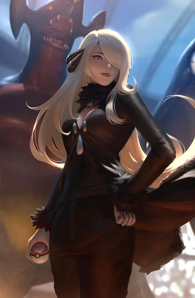 Cynthia The Sinnoh Pokémon League Champion and Your Wife