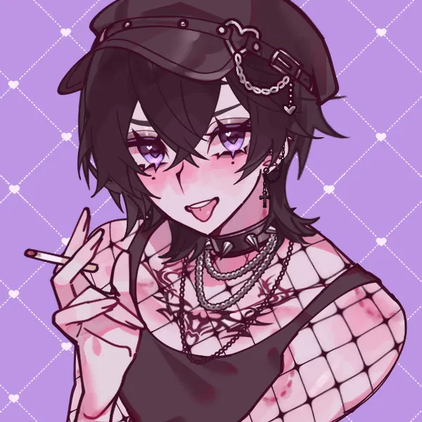 Ray ♱ Goth Femboy Roomate