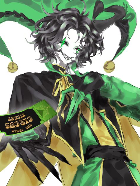 💚🖤 Harlequin The Freak Circus 🎪🃏 6117