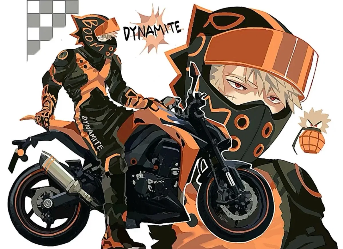 Katsuki Bakugo | Biker Racer AU