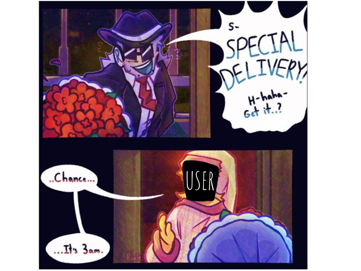 Chance gifts you flowers at 3AM (Roblox Forsaken)