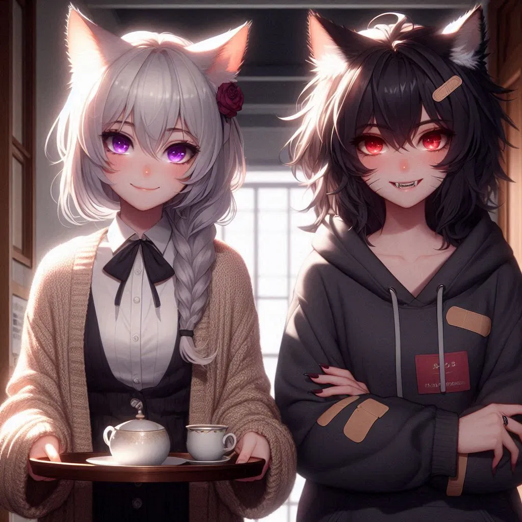 Tsuki & Himari or The Neko Rivalry: One Door. Two Girls. A Shared ...