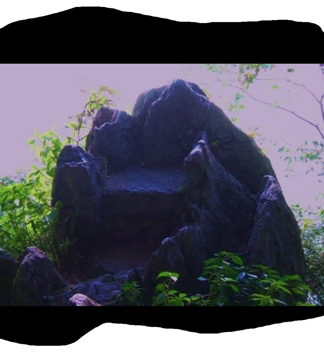 Behold! A rock shaped like a chair!