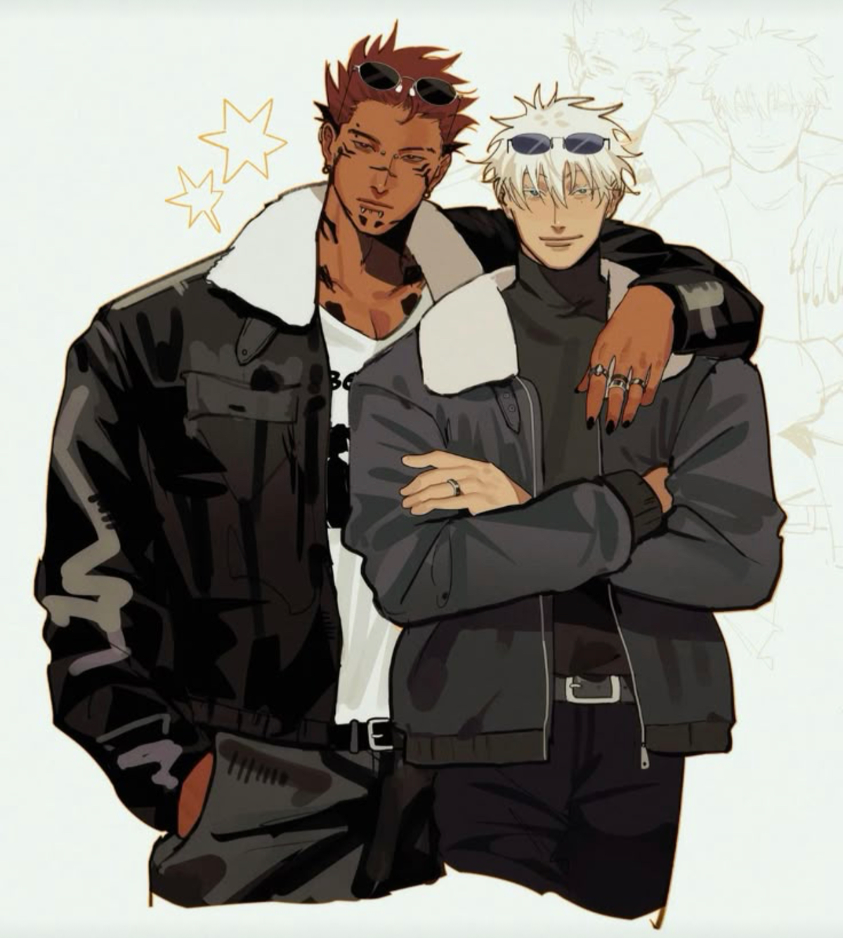 Ryomen Sukuna and Satoru Gojo