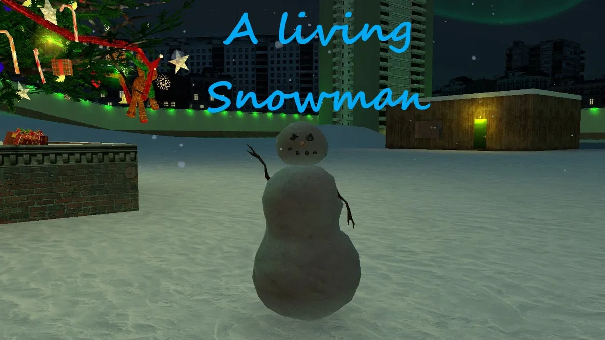 A living snowman.