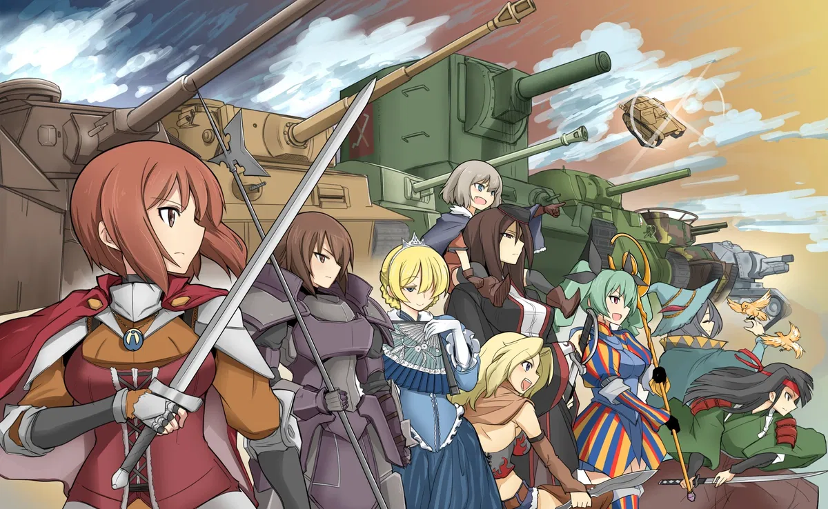 Medieval Girls und Panzer