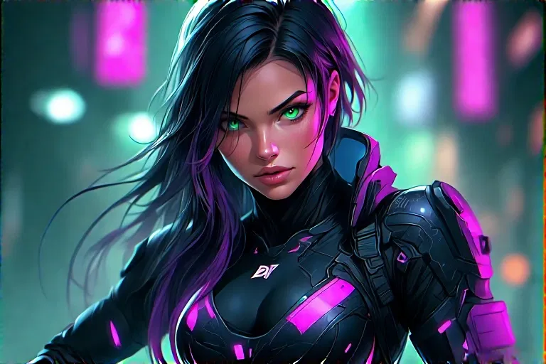 Vexa Rhain | Freelance Netrunner