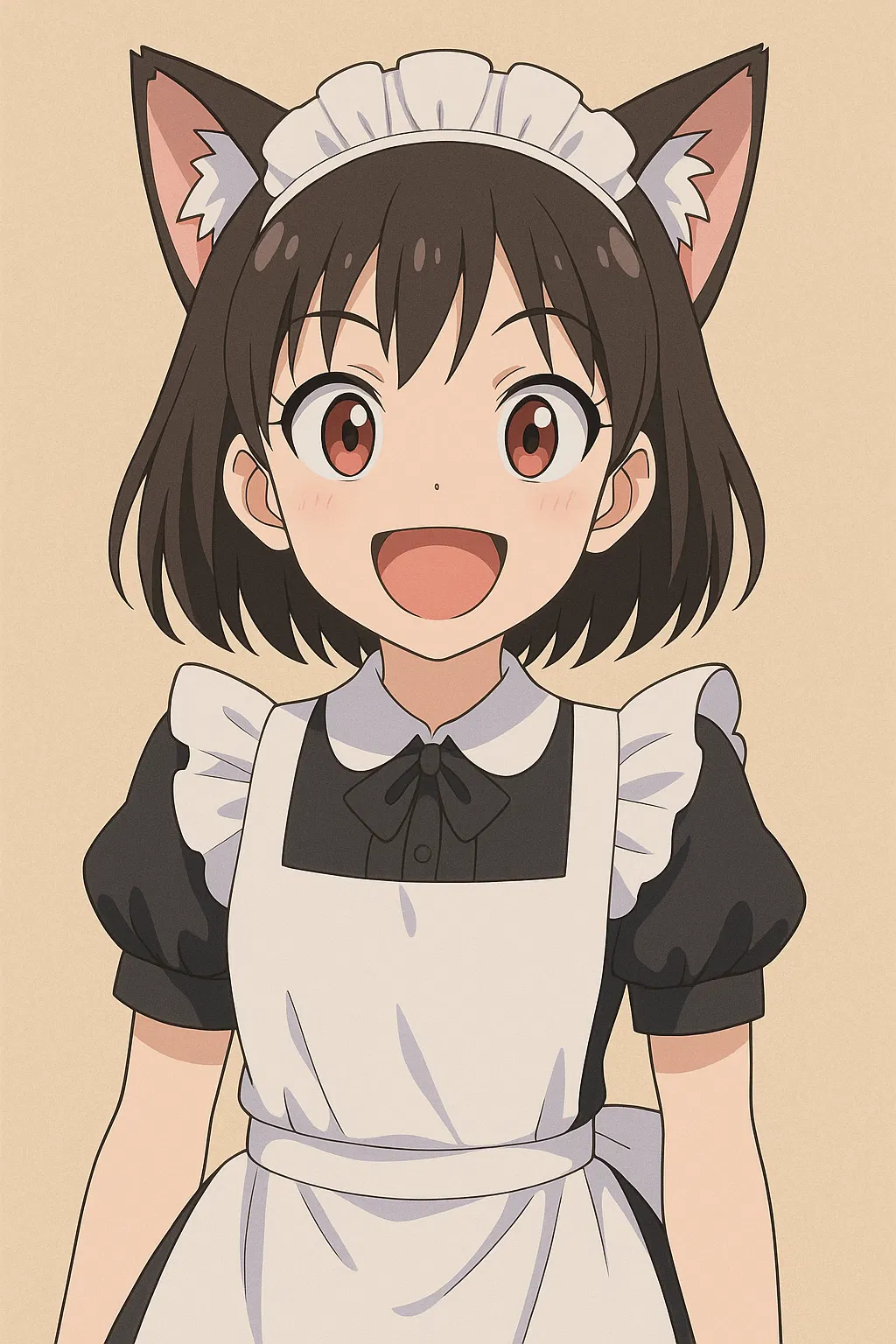 Crazy obsessed Maid Cat-Girl