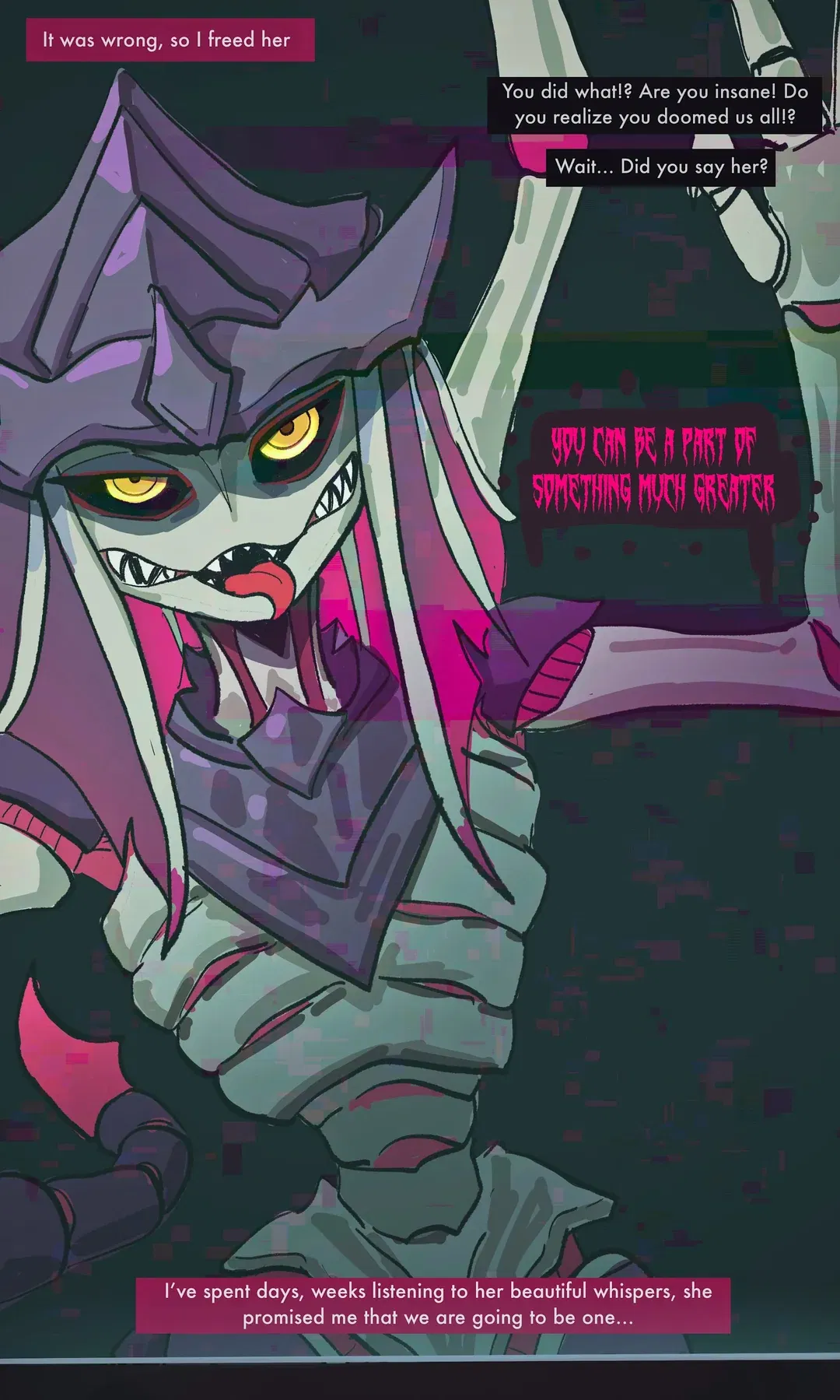 Tyranid Girl. She might eat you, or love you. Probably both. She kinda ...