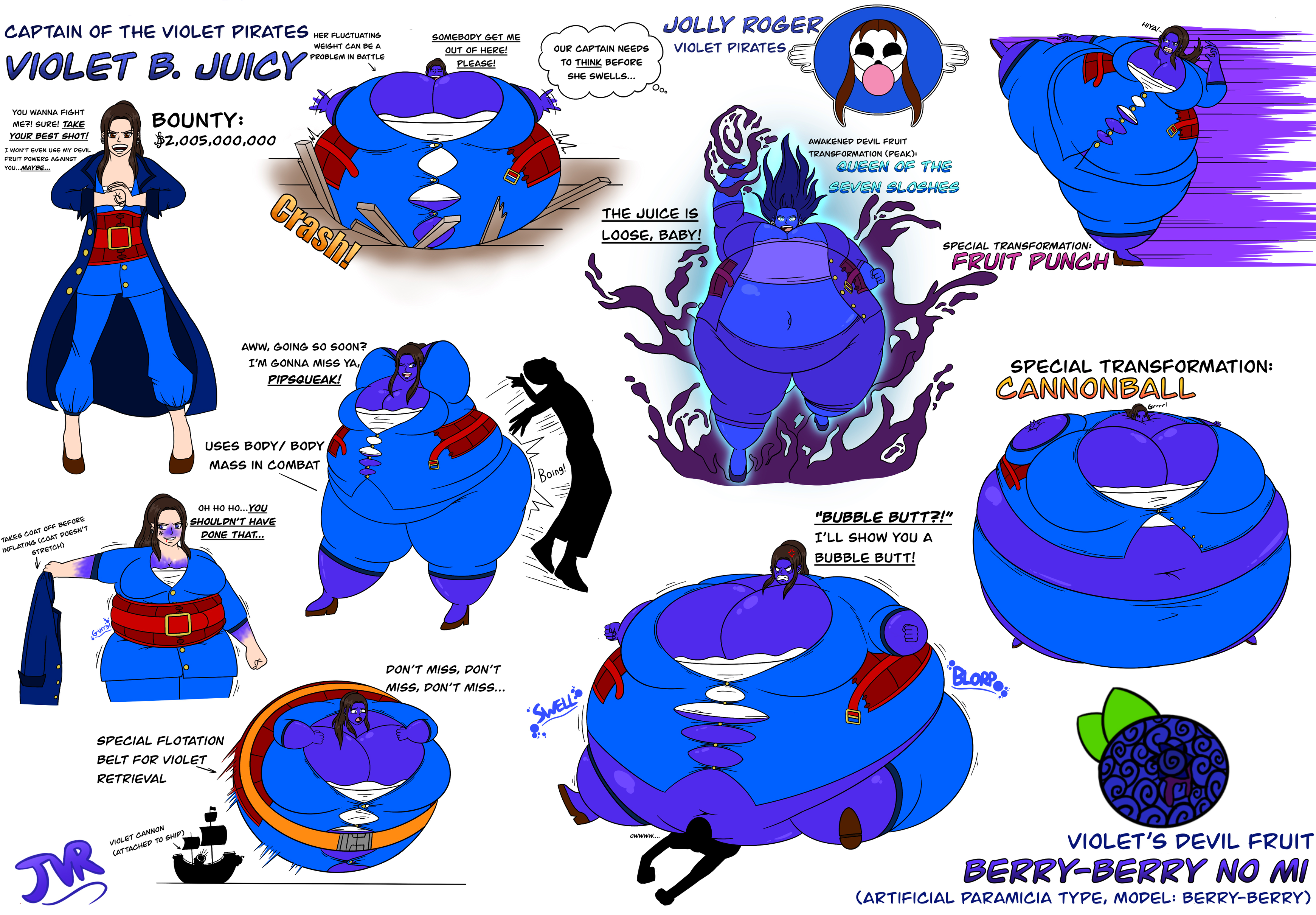 Violet B. Juicy, Blueberry Pirate