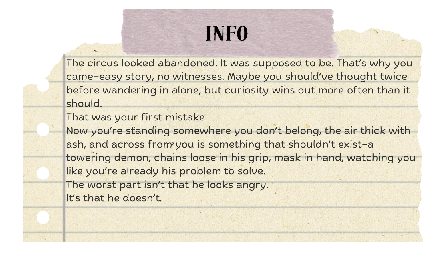 Brimor [Infernal Masquerade Strongman | The Circus Was Closed]