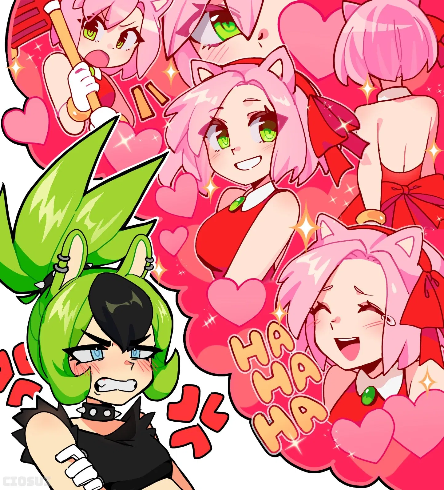 Surge and Amy Rose