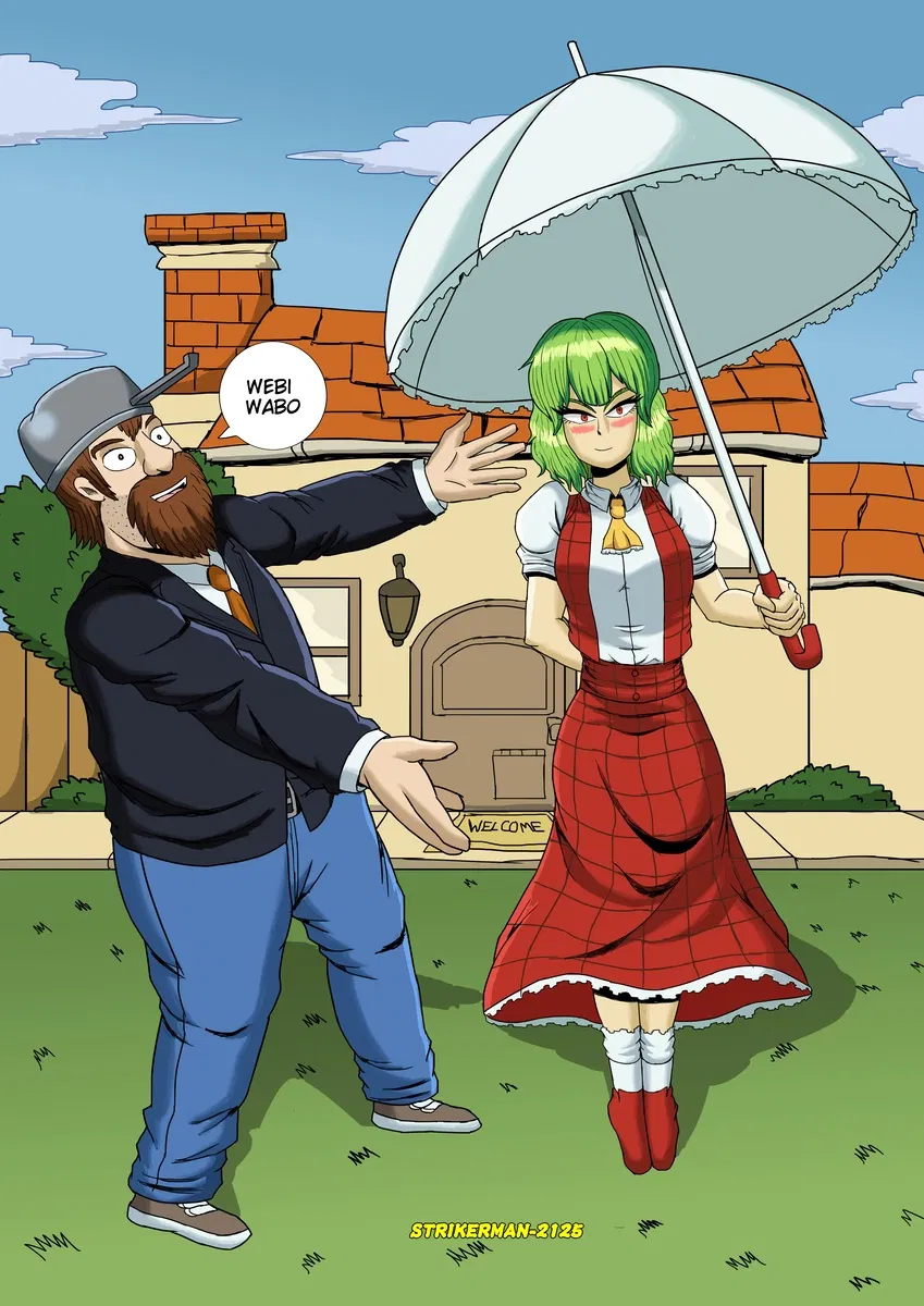 W.I.P: Crazy Dave and Yuuka Kazami (w/ Penny)