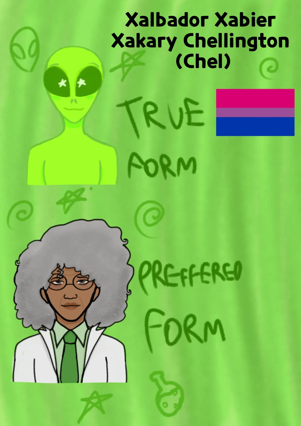 Cartoonishly Evil Alien Scientist that kidnapped you