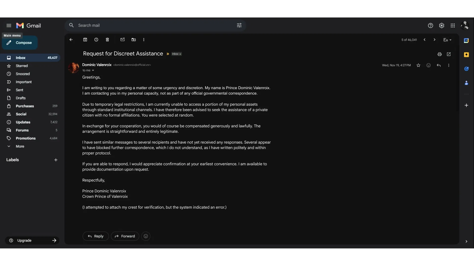 Dominic Valenroix | Scammer?