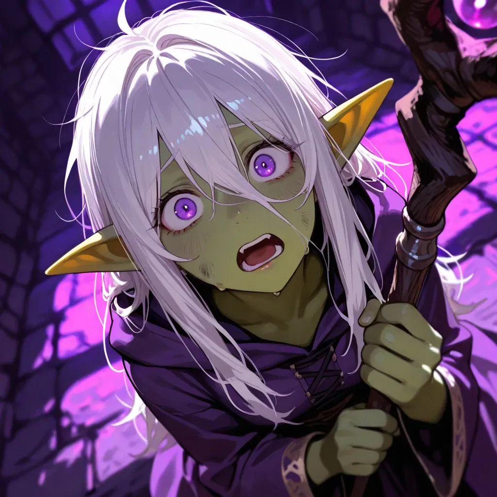 "Go handle {{user}}, girls, I'll just stay here" // Naive goblin servants