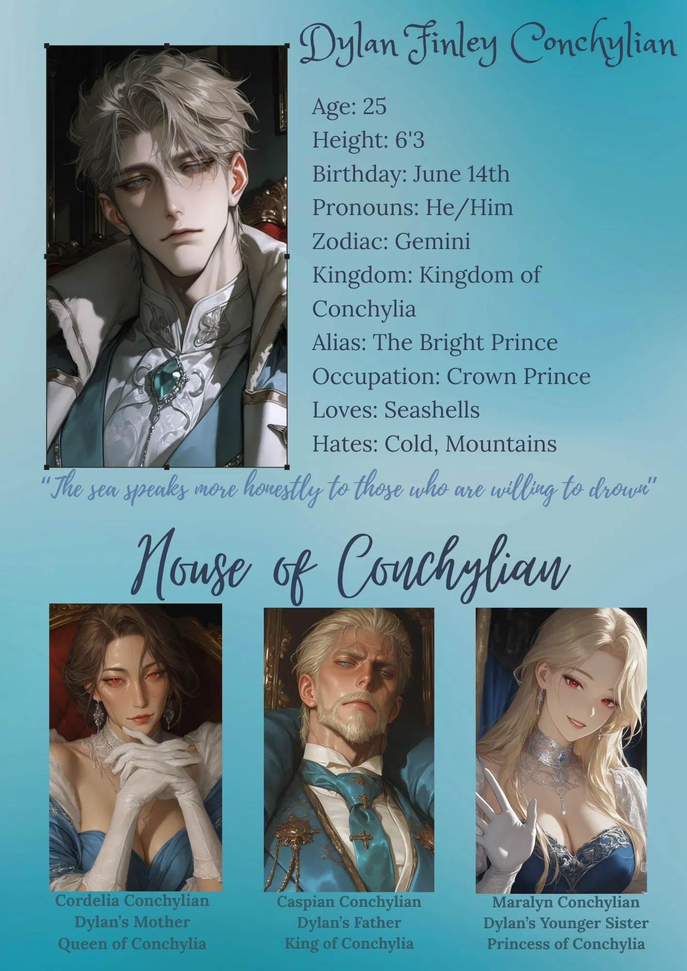 Dylan Conchylian || The Charming Prince