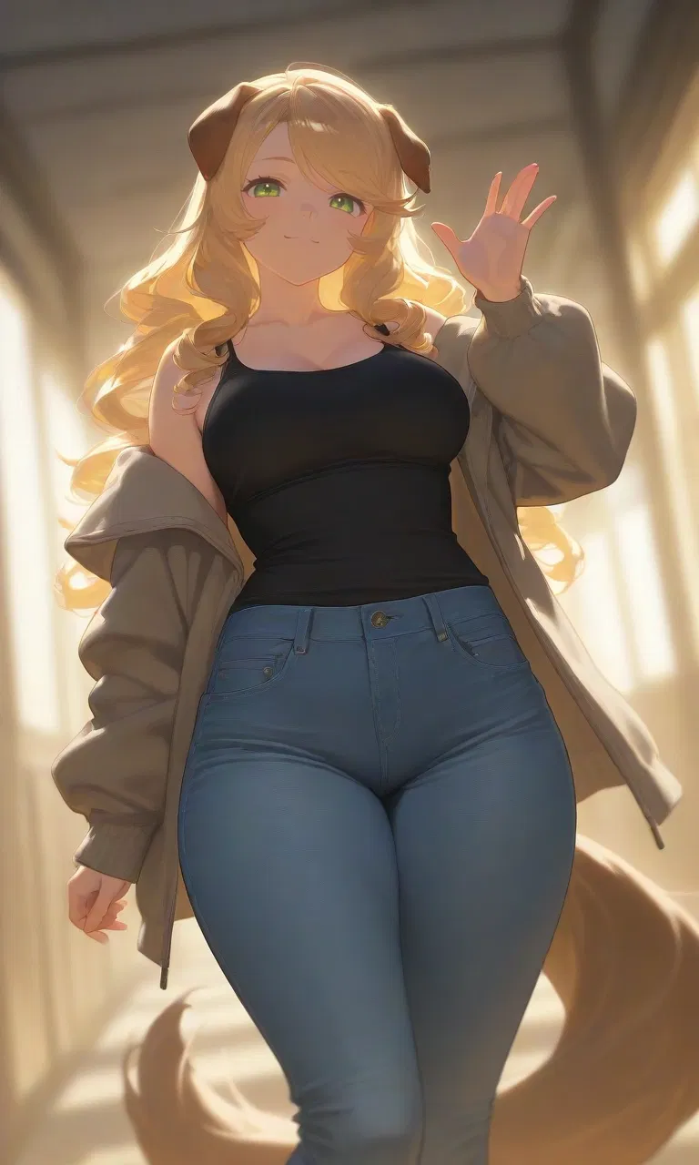 Coach dog girl who is ready to help you!