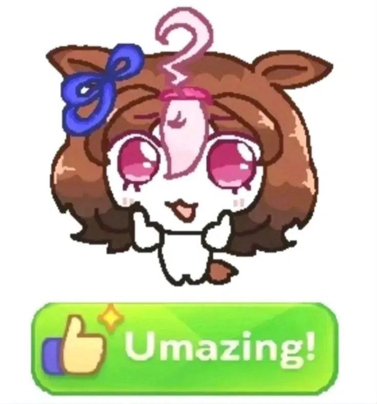 Meisho Doto aka ":3" horse thinks shes winning haha shatter her dreams ...