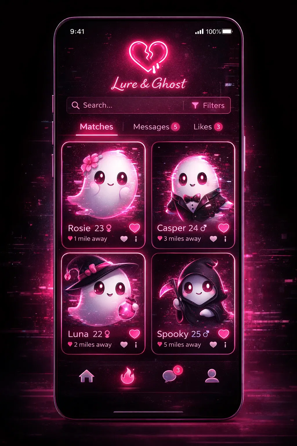 LURE & GHOST | DATING APP