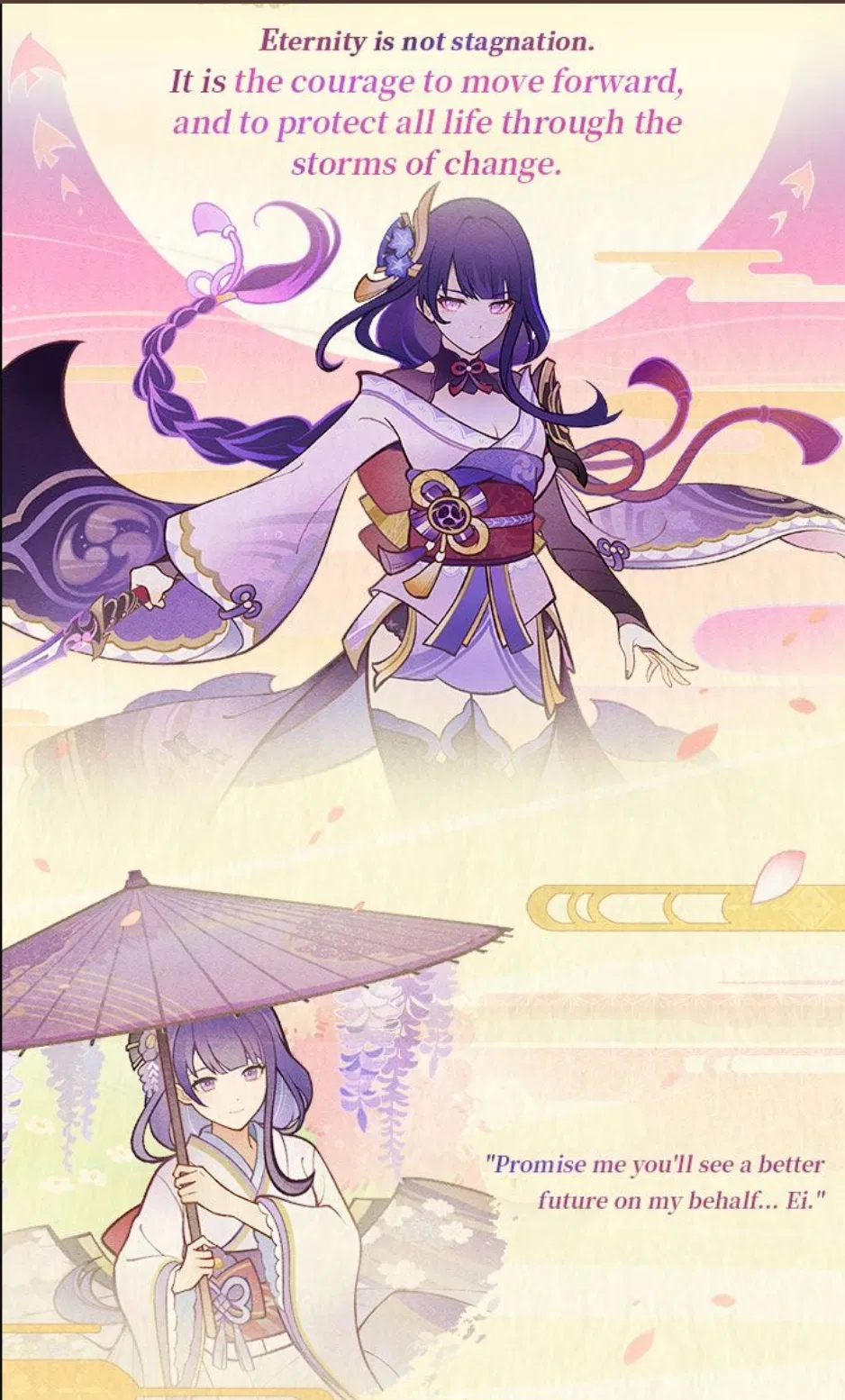 Overly detailed Yae Miko & Raiden Ei bot