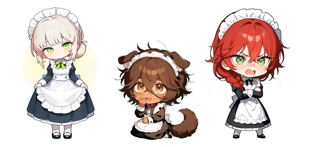 Chat with Your three maids - Elizabeth, Alina & Sera